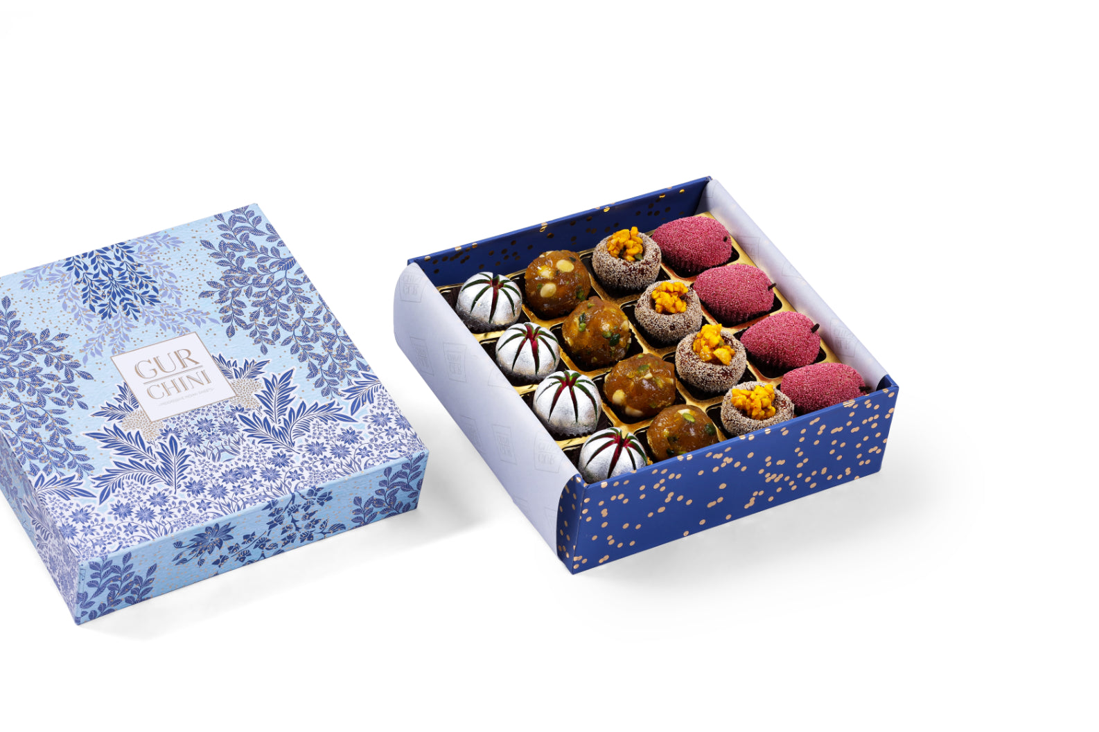 Luxury Box of Assorted 16 Pcs Sweets