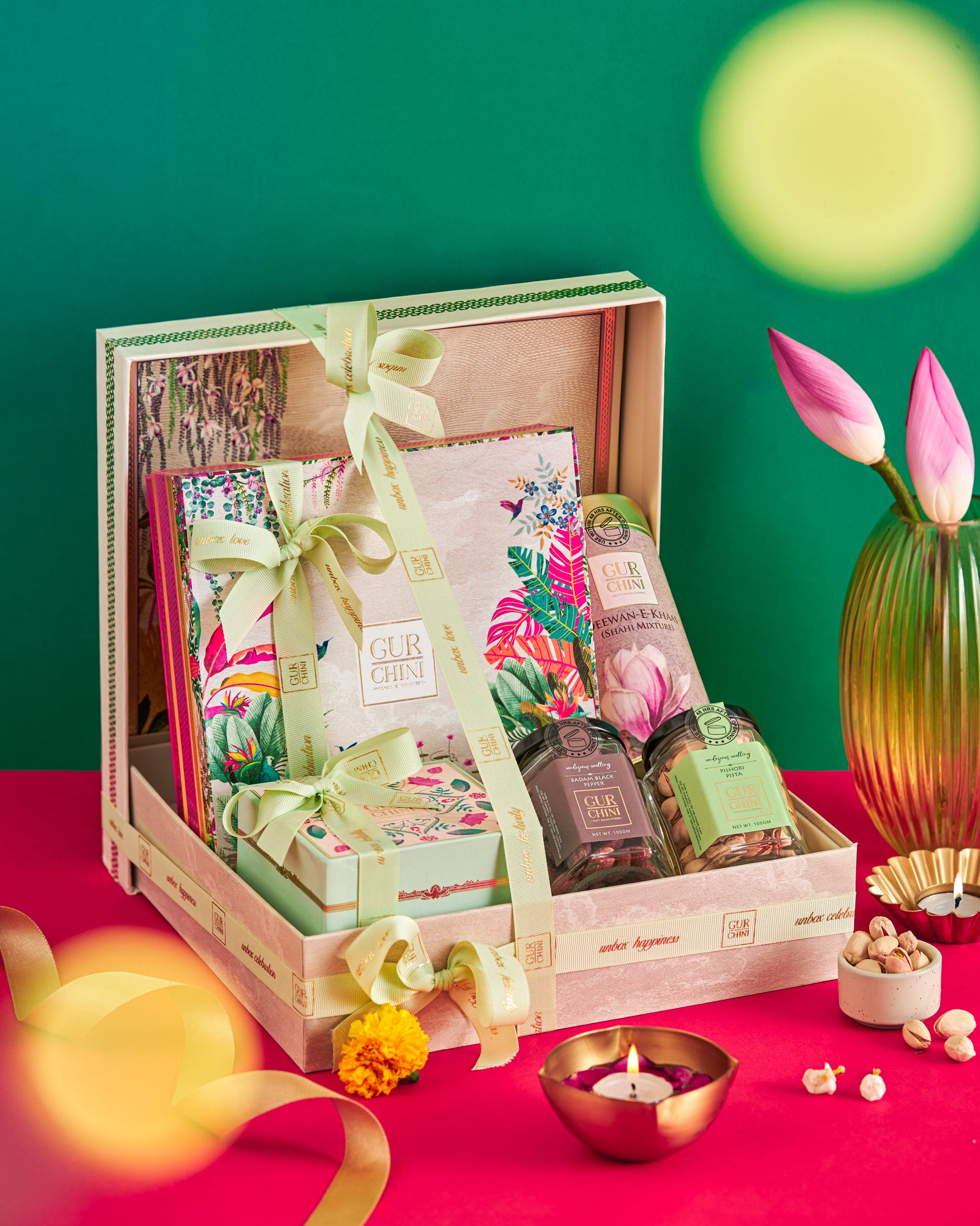 Luxury Pink Birds Hamper