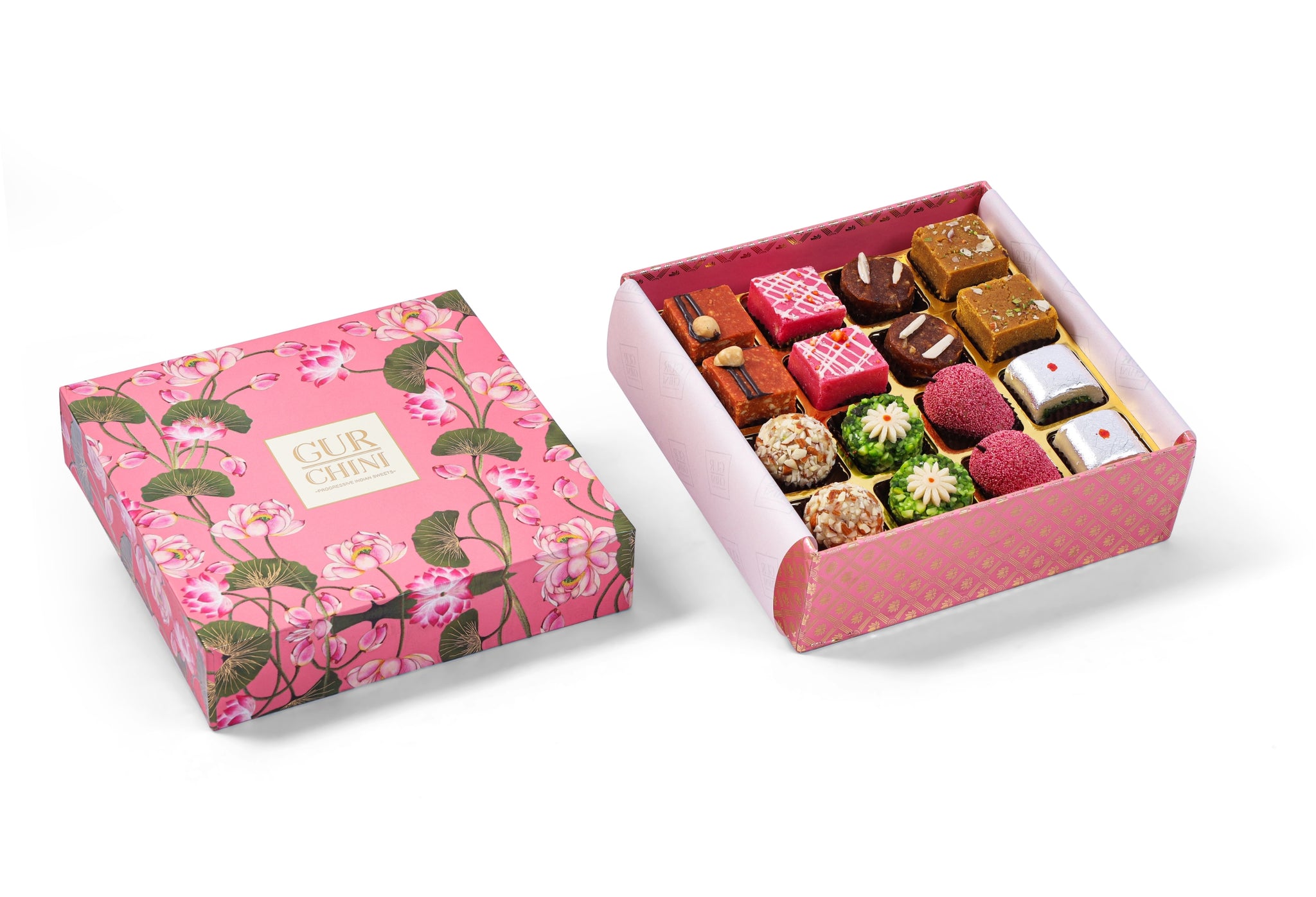 Luxury Pichwai Lotus Box of 16 Pcs